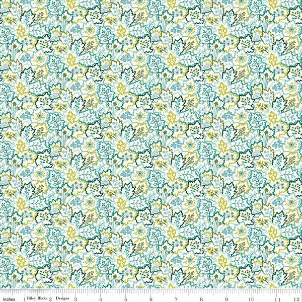 Liberty Tree of Life Canopy Greens Cascading Leaves | Riley Blake Designs