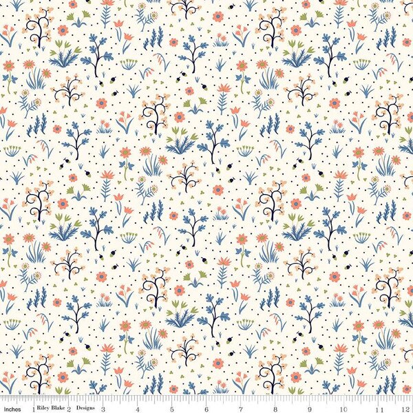 Liberty Tree of Life Woodland Pastels Sapling Wood | Riley Blake Designs