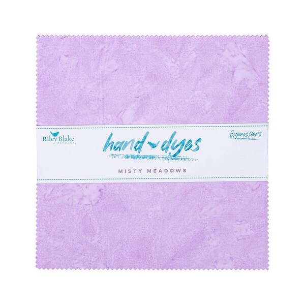 Expressions Batiks Hand-Dyes Misty Meadows 10" Stacker | Riley Blake ...