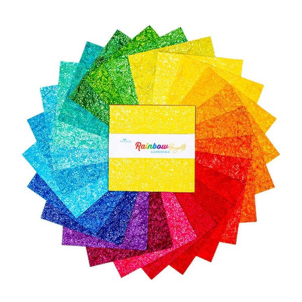 Expressions Batiks Elementals Rainbow Brights 10" Stacker | Riley Blake ...