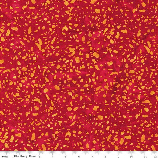 Expressions Batiks Elementals Terrazzo Red Candy Riot | Riley Blake Designs