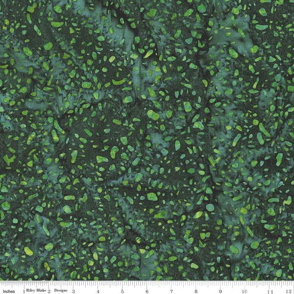 Expressions Batiks Elementals Terrazzo Forest Green | Riley Blake Designs