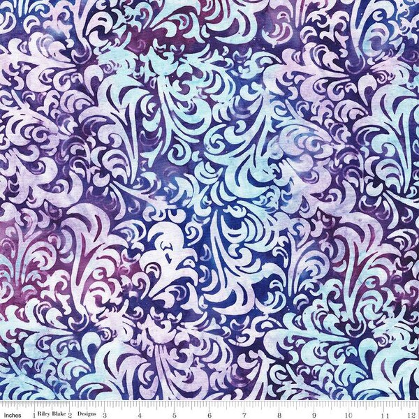 Expressions Batiks Elementals Twirl & Swirl Grape Soda | Riley Blake ...