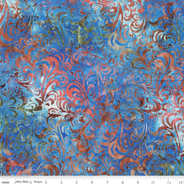 Expressions Batiks Elementals Twirl & Swirl Kaleidoscope | Riley Blake ...