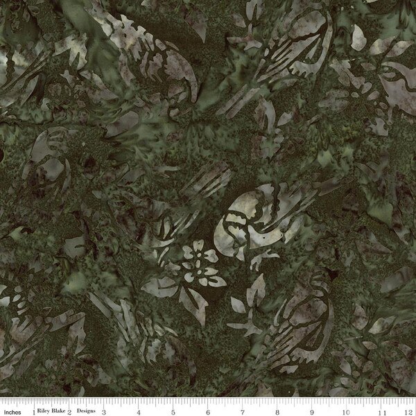 Batiks Backyard Birds Pine Haven | Riley Blake Designs