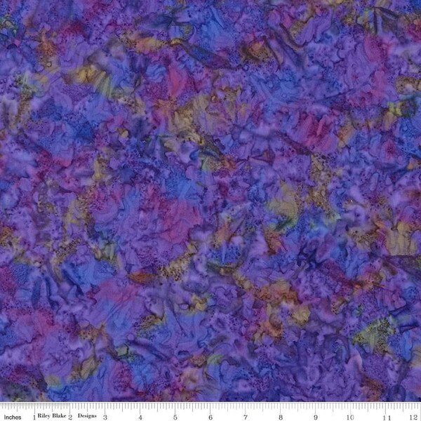 Wide Back Expressions Batiks Hand-Dyes Purple | Riley Blake Designs