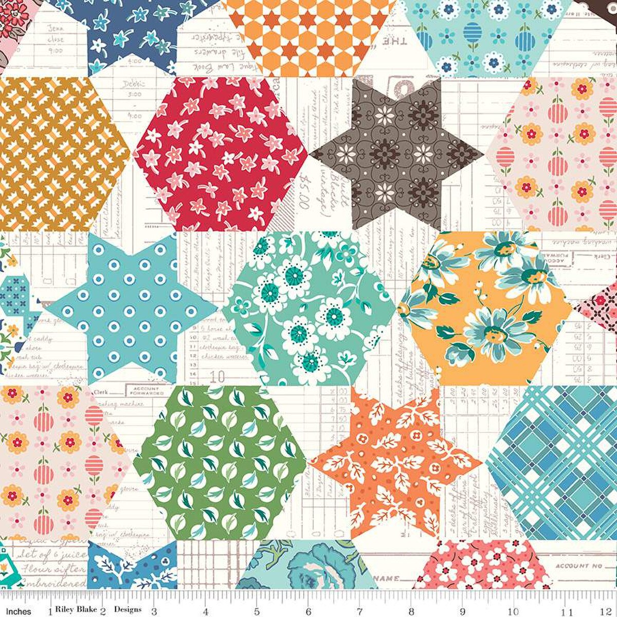 Stitch Cheater Print Multi | Riley Blake Designs