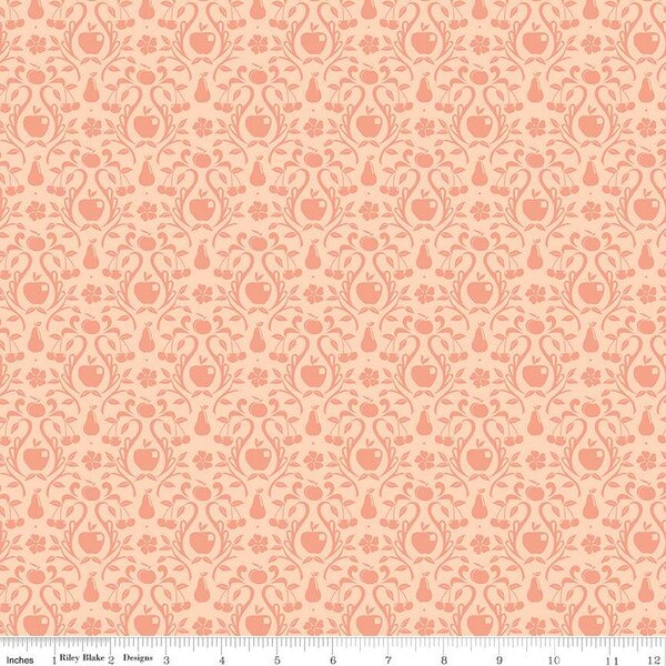 Orchard Damask Apricot | Riley Blake Designs