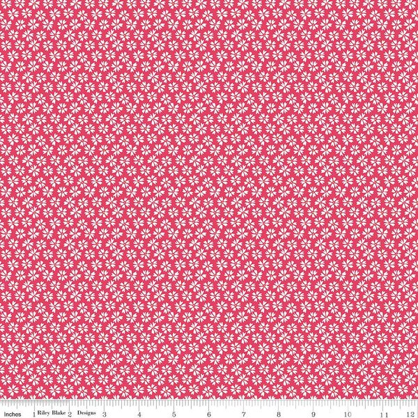 Flora No. 6 Ditsy Raspberry | Riley Blake Designs