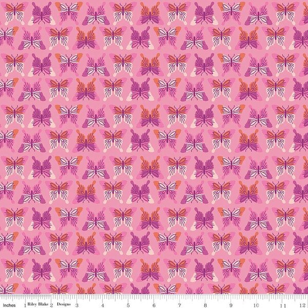 Chloe Butterflies Peony | Riley Blake Designs