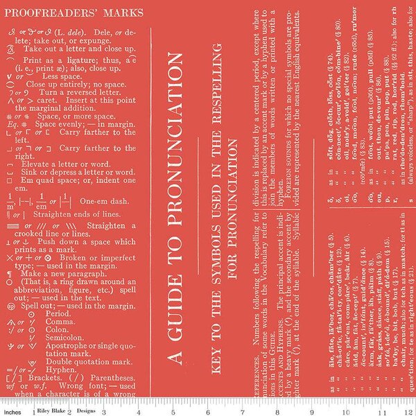 Old School Dictionary Red | Riley Blake Designs