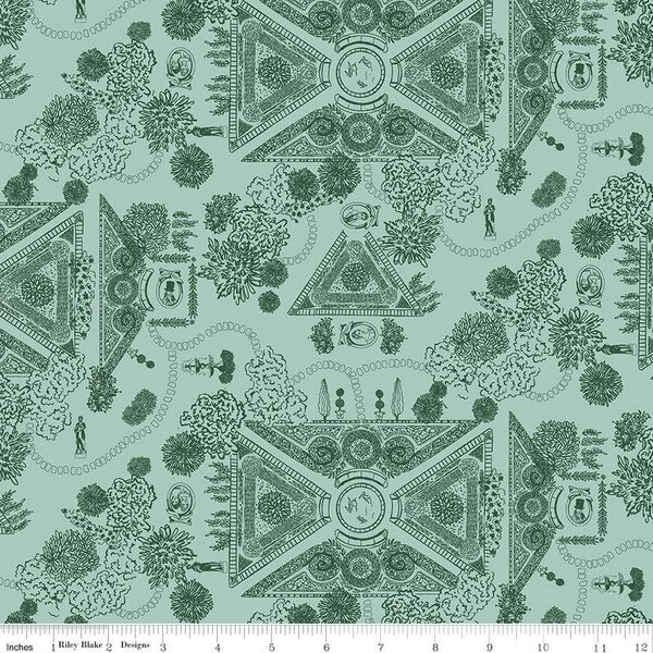 Mansfield Park Landscape Mint | Riley Blake Designs