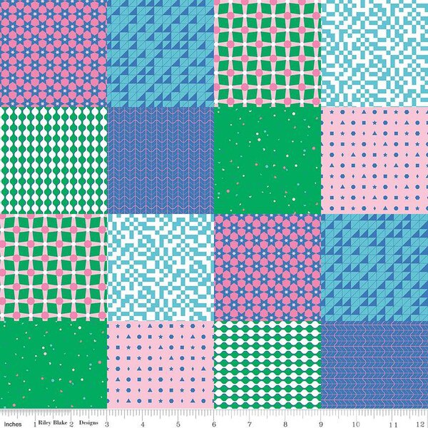 Celebrate Patchwork Blue | Riley Blake Designs