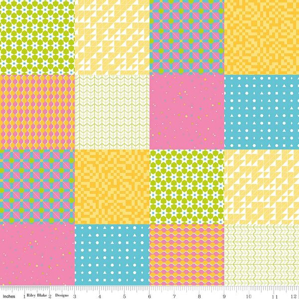 Celebrate Patchwork Yellow | Riley Blake Designs