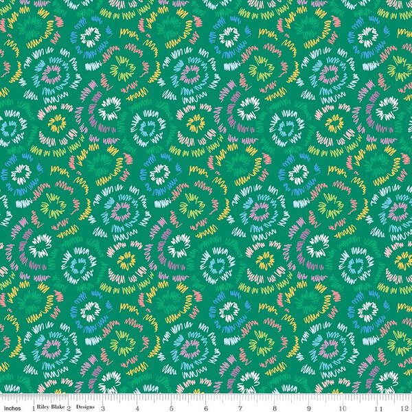 Get Your Cray-on with Crayola Fireworks Green | Riley Blake Designs