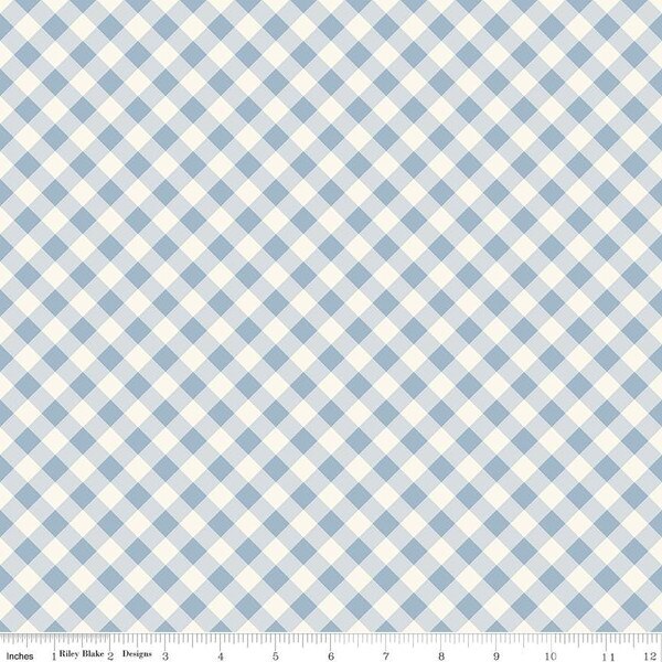 Freedom Garden Gingham Sky | Riley Blake Designs