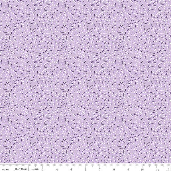 Plum Petals Swirl Lilac | Riley Blake Designs