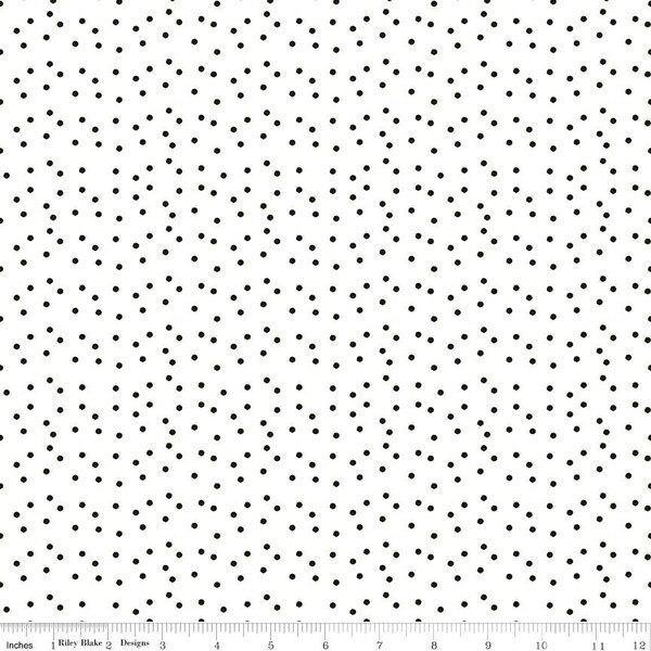 Sewing Seeds III Seed Dots White | Riley Blake Designs