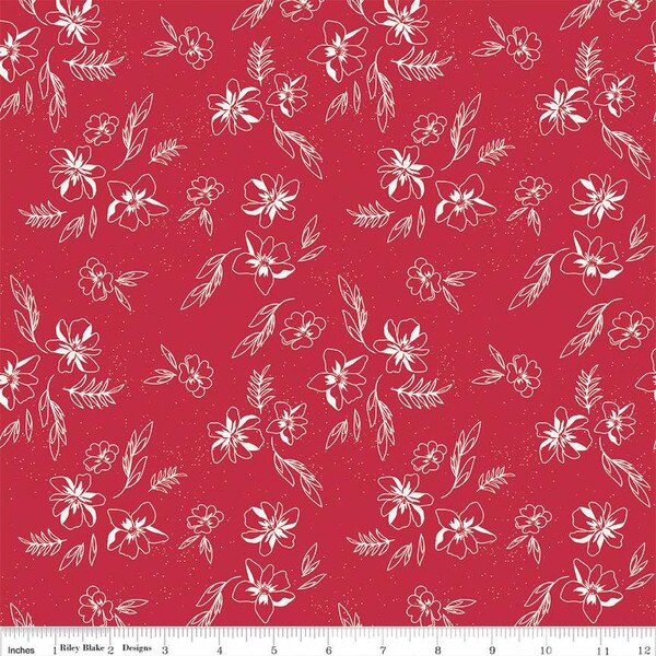 Berry Market Sketches Red | Riley Blake Designs