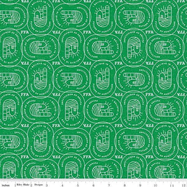 FFA Forever Blue 2 Farm Patch Green | Riley Blake Designs