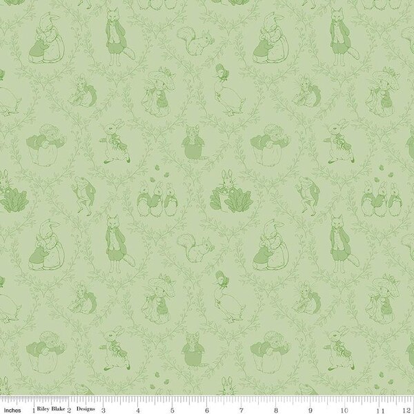 Peter Rabbit™ & Friends Toile Fern | Riley Blake Designs