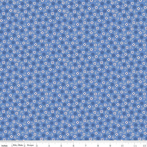 Yacht Club Toss Blue | Riley Blake Designs