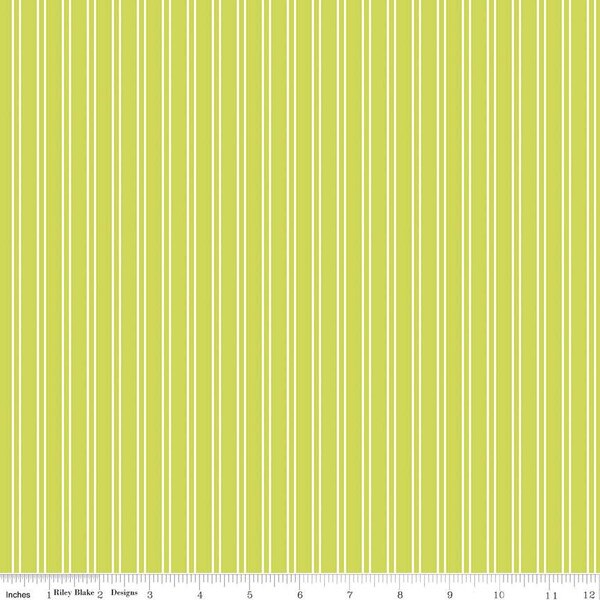 Pickleball Stripes Lime | Riley Blake Designs