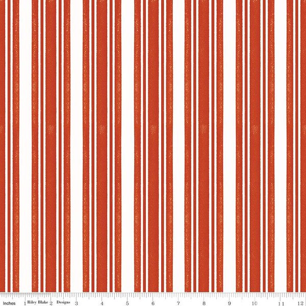 Classic Christmas Stripe Red | Riley Blake Designs