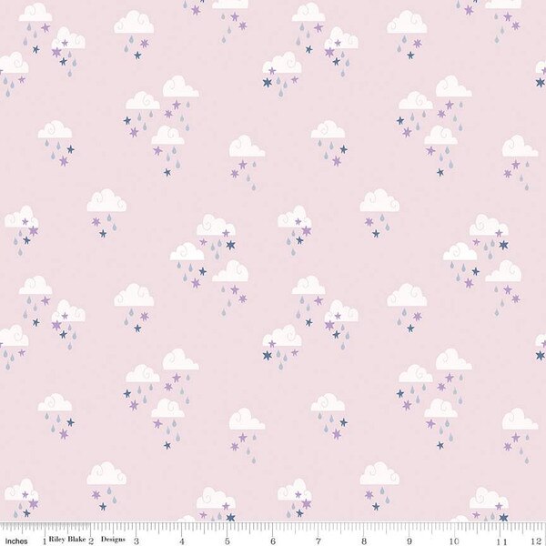 Twinkle Little Star Dream Skies Pink | Riley Blake Designs