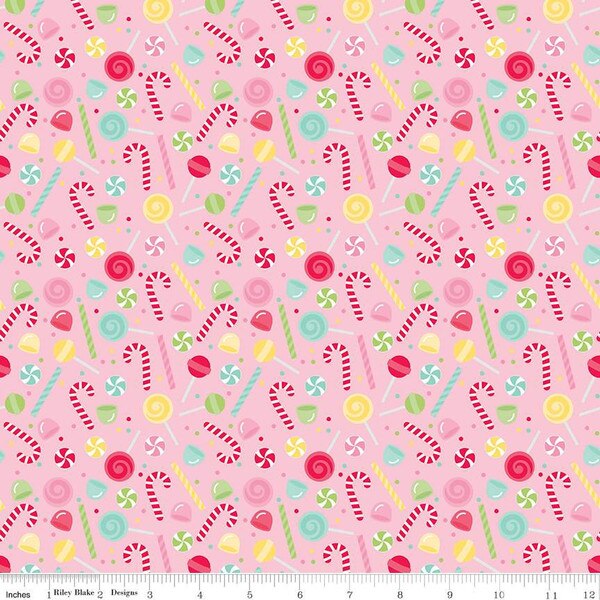 Gingerbread Kisses Sweets Pink | Riley Blake Designs