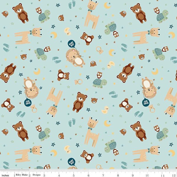 Baby Boy Animals Blue | Riley Blake Designs