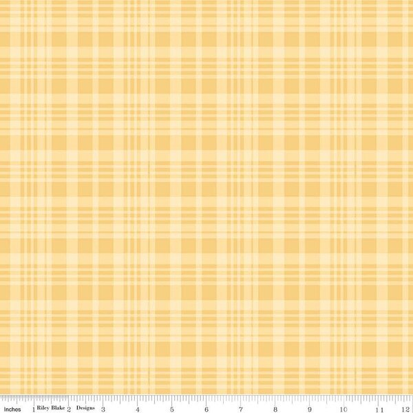 Winnie the Pooh Plaid Yellow | Riley Blake Designs