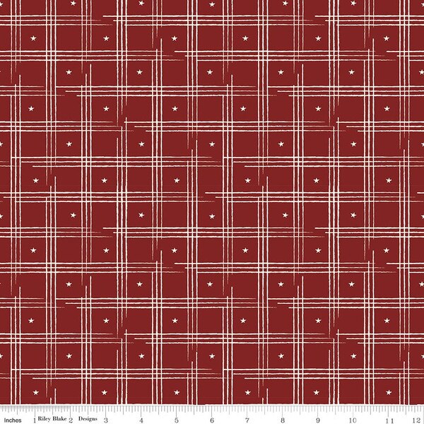 American Honor Plaid Barn Red | Riley Blake Designs
