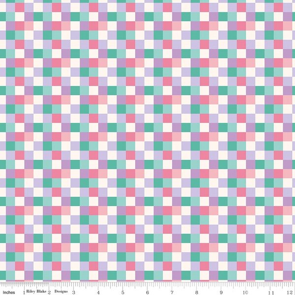 Patchwork Checks Purple | Riley Blake Designs