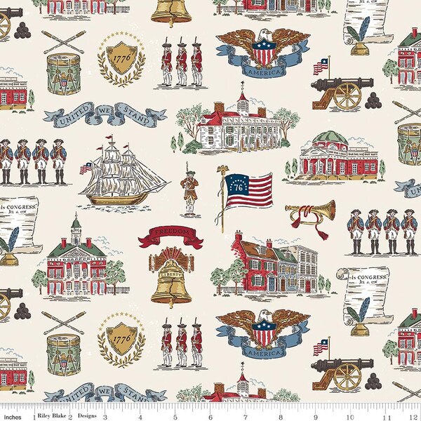 Independence Main Cream | Riley Blake Designs