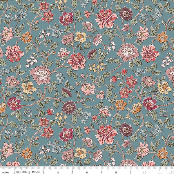 Northanger Abbey Morland Blue | Riley Blake Designs