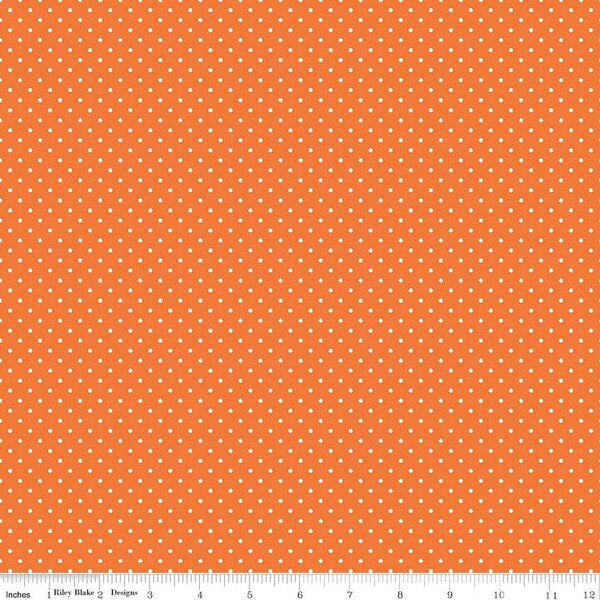Swiss Dot Orange | Riley Blake Designs