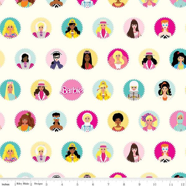 Barbie™ World Barbie Main Cream | Riley Blake Designs
