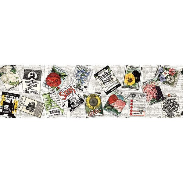 Sewing Seeds III Seed Packs Toss White | Riley Blake Designs