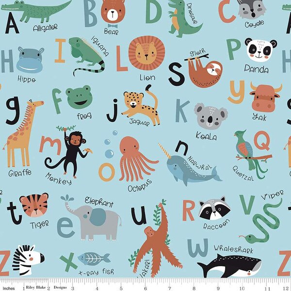 Flannel Alphabet Zoo | Riley Blake Designs