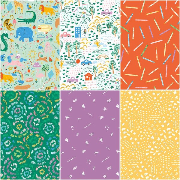 Get Your Cray-on with Crayola Flat Fold Bundle | Riley Blake Designs