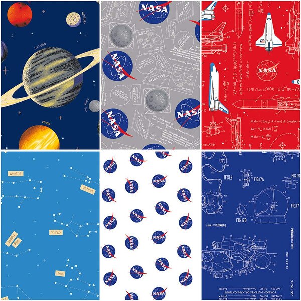 Outer Space by NASA Flat Fold Bundle | Riley Blake Designs