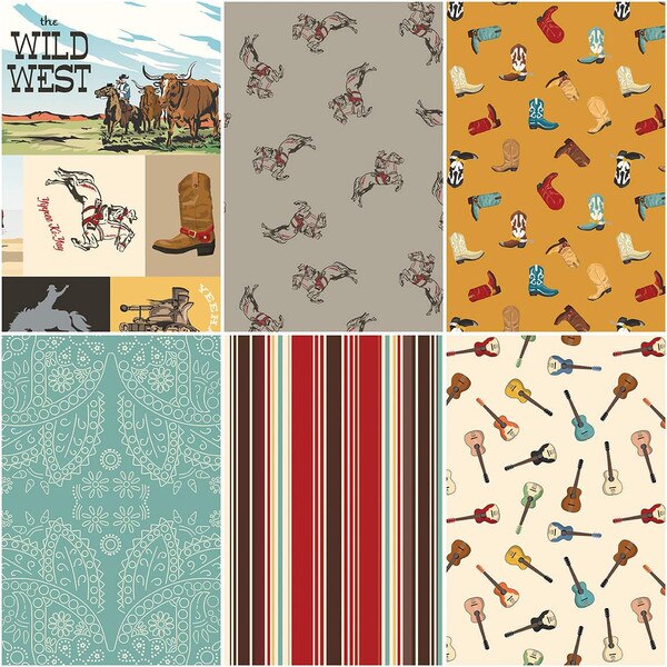 Cowboys Flat Fold Bundle | Riley Blake Designs