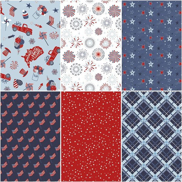 Stars and Stripes Forever Flat Fold Bundle | Riley Blake Designs