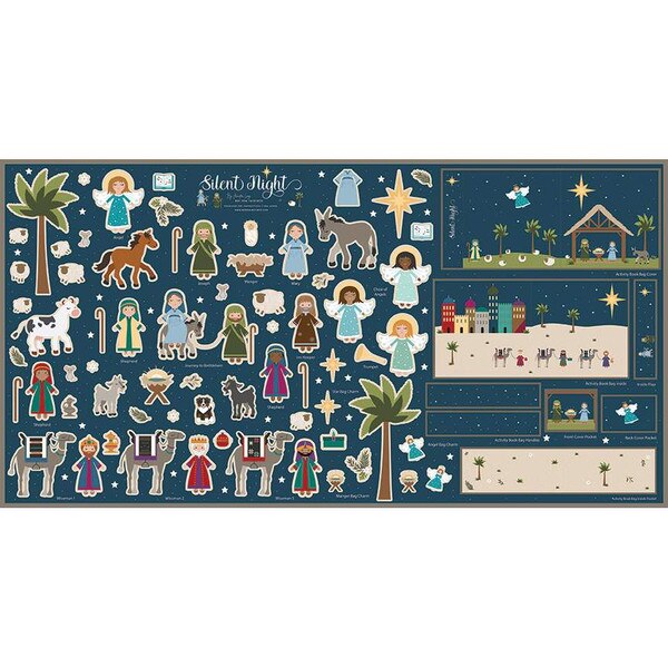 Silent Night Nativity Felt Panel | Riley Blake Designs