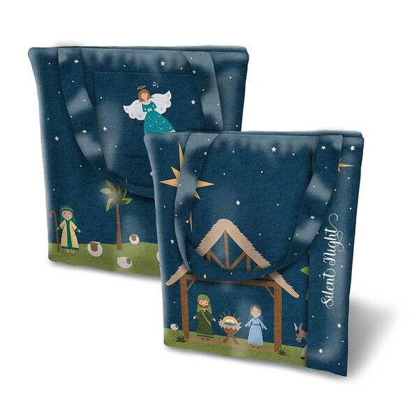 Silent Night Nativity Felt Panel | Riley Blake Designs