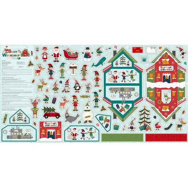 Santa's Workshop Felt Panel | Riley Blake Designs