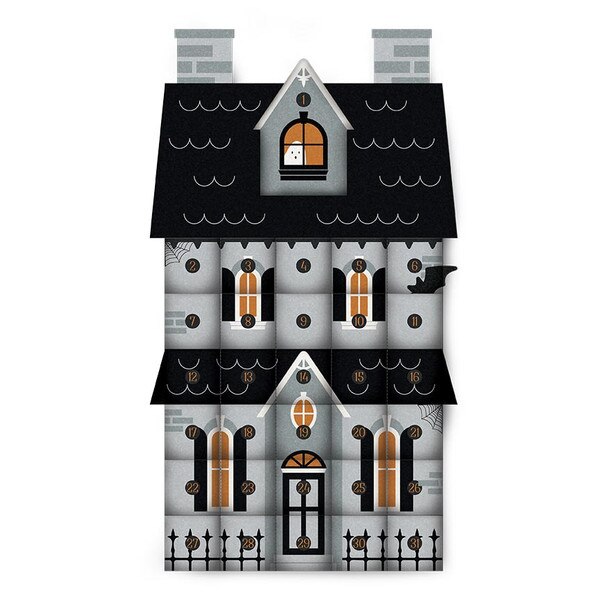 Frank and Friends Haunted House Countdown Felt Panel | Riley Blake Designs