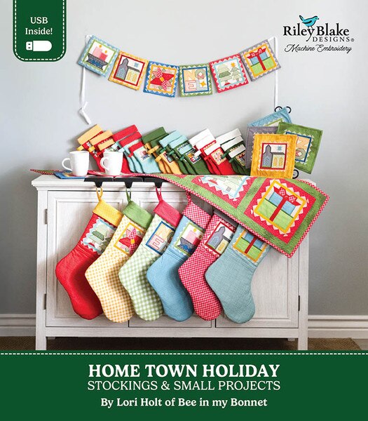 Machine Embroidery Home Town Holiday Stockings & Small Projects | Riley ...