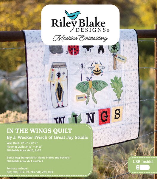Machine Embroidery In the Wings Quilt Projects | Riley Blake Designs